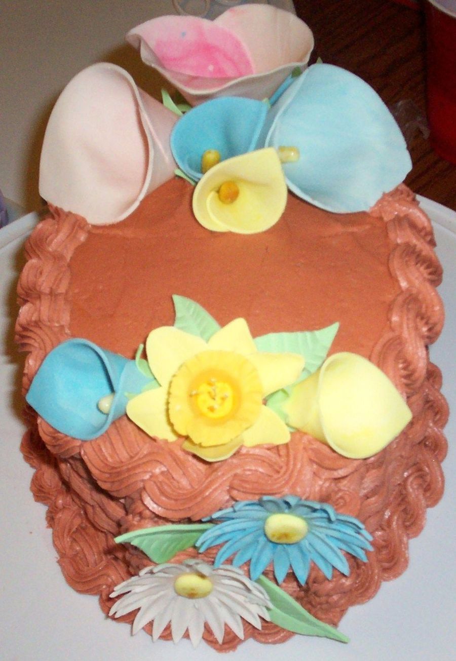 Calla Lily Cake - CakeCentral.com