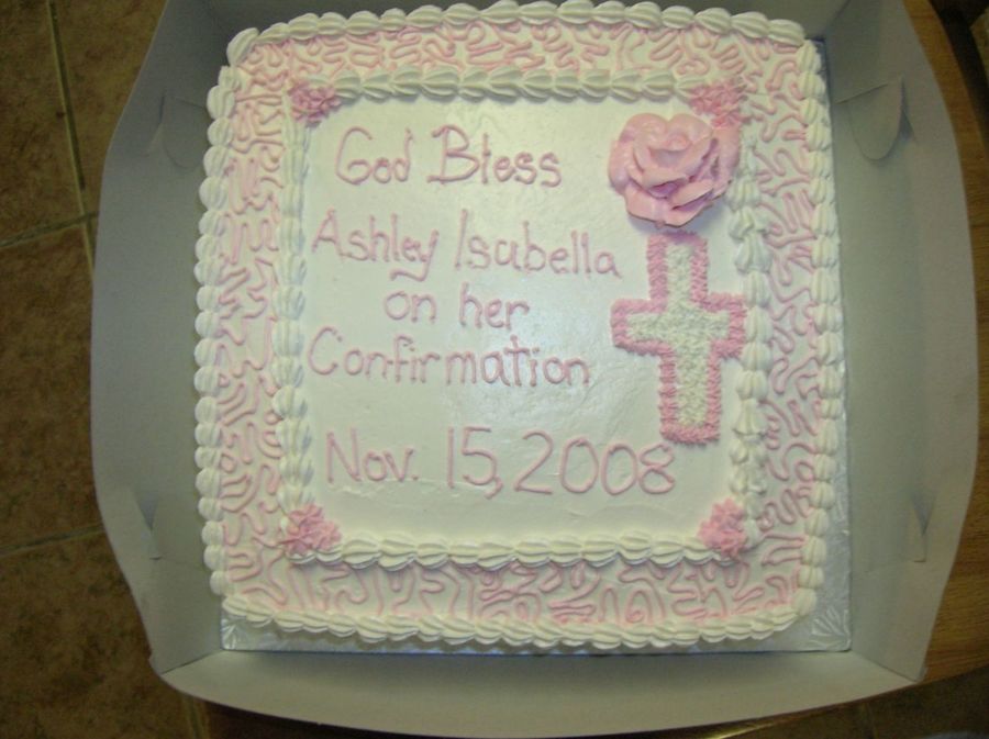 Confirmation Cake - CakeCentral.com