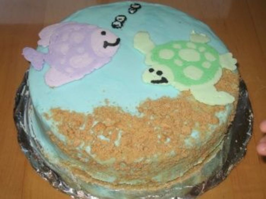 Ocean Themed Fbct Cake - CakeCentral.com