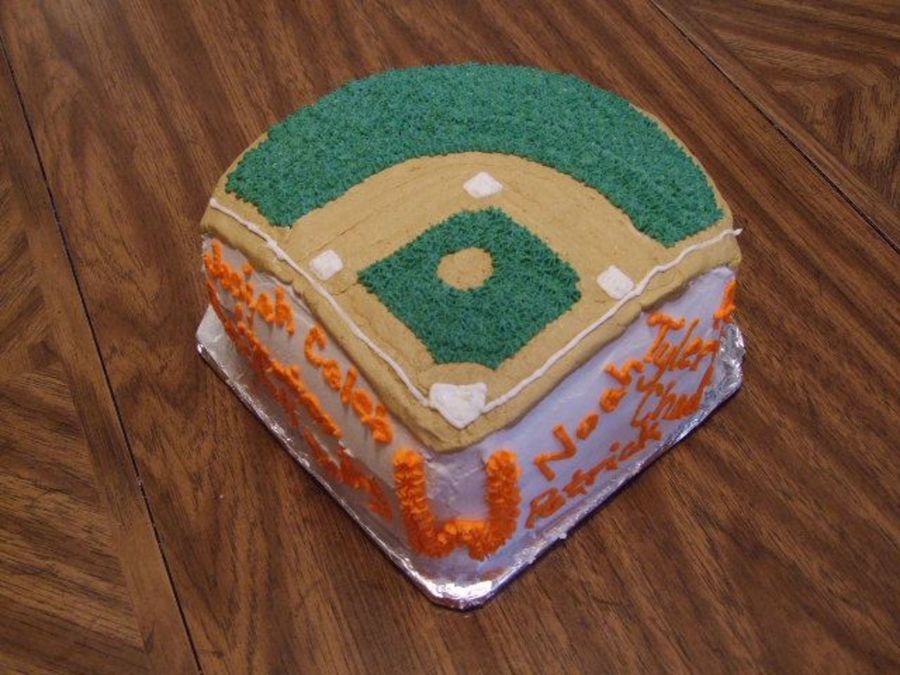 Baseball Field Cake - CakeCentral.com