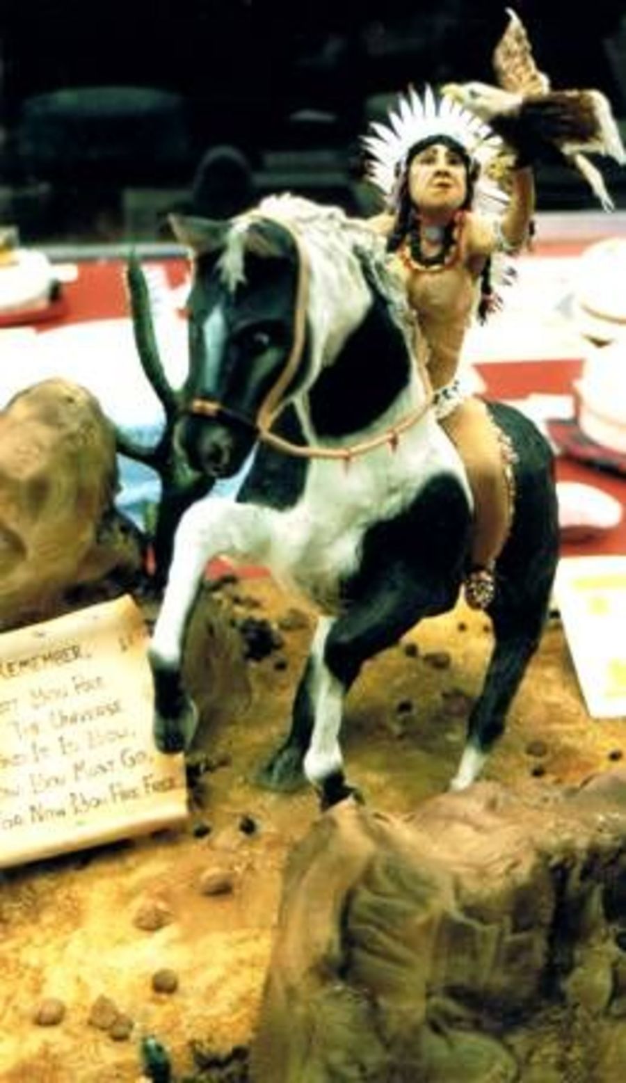 Young Indian Chief Setting Free His Fledgling Eagle. - CakeCentral.com