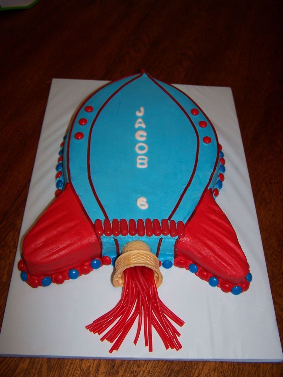 Rocket Birthday Cake - CakeCentral.com