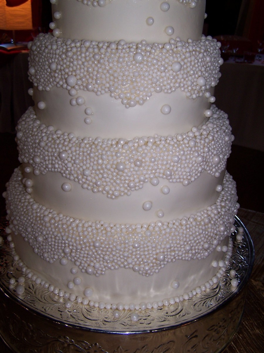 Pearl Wedding Cake - CakeCentral.com