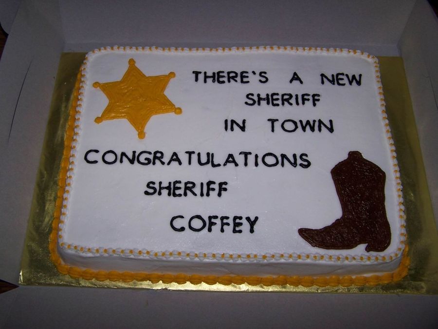 Sheriff Cake - CakeCentral.com