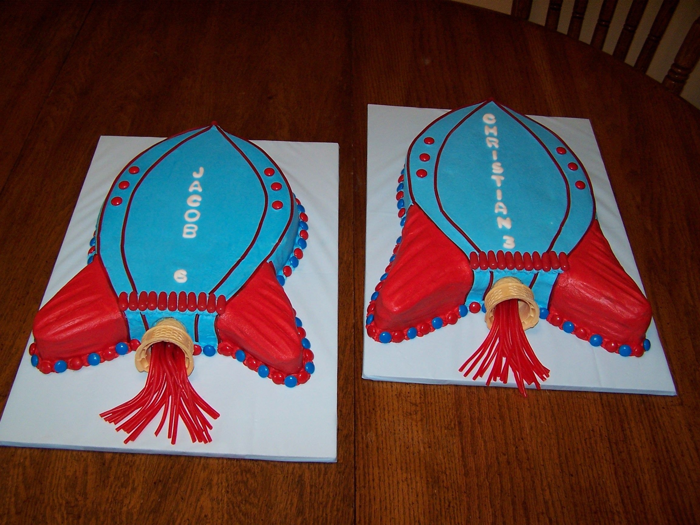 Rocket Birthday Cake - CakeCentral.com