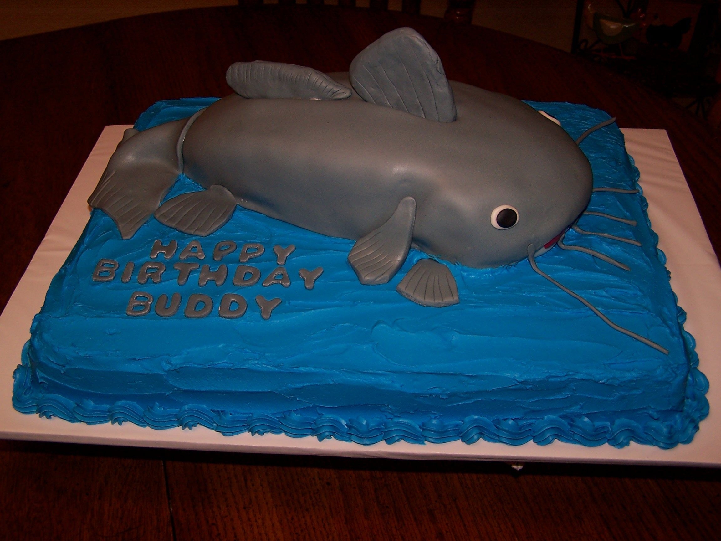 Catfish Birthday Cake - CakeCentral.com