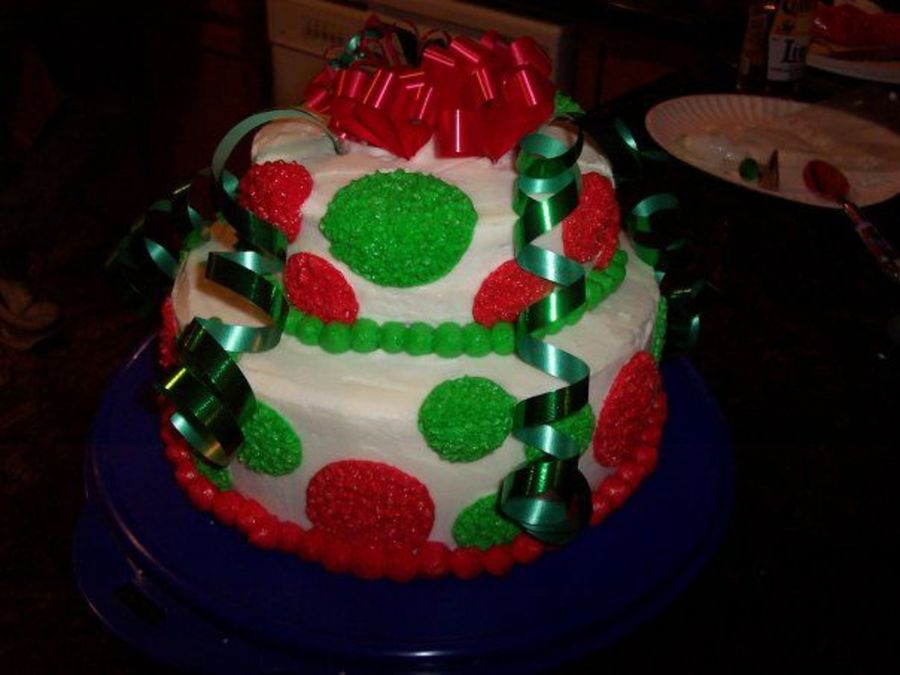 Christmas Birthday Cake - CakeCentral.com