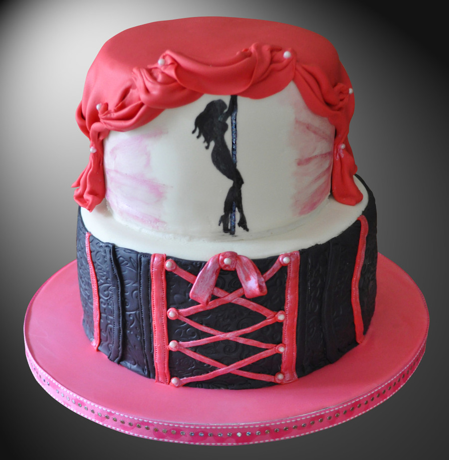 Pole-Dancing Cake For Bridal Shower! - CakeCentral.com