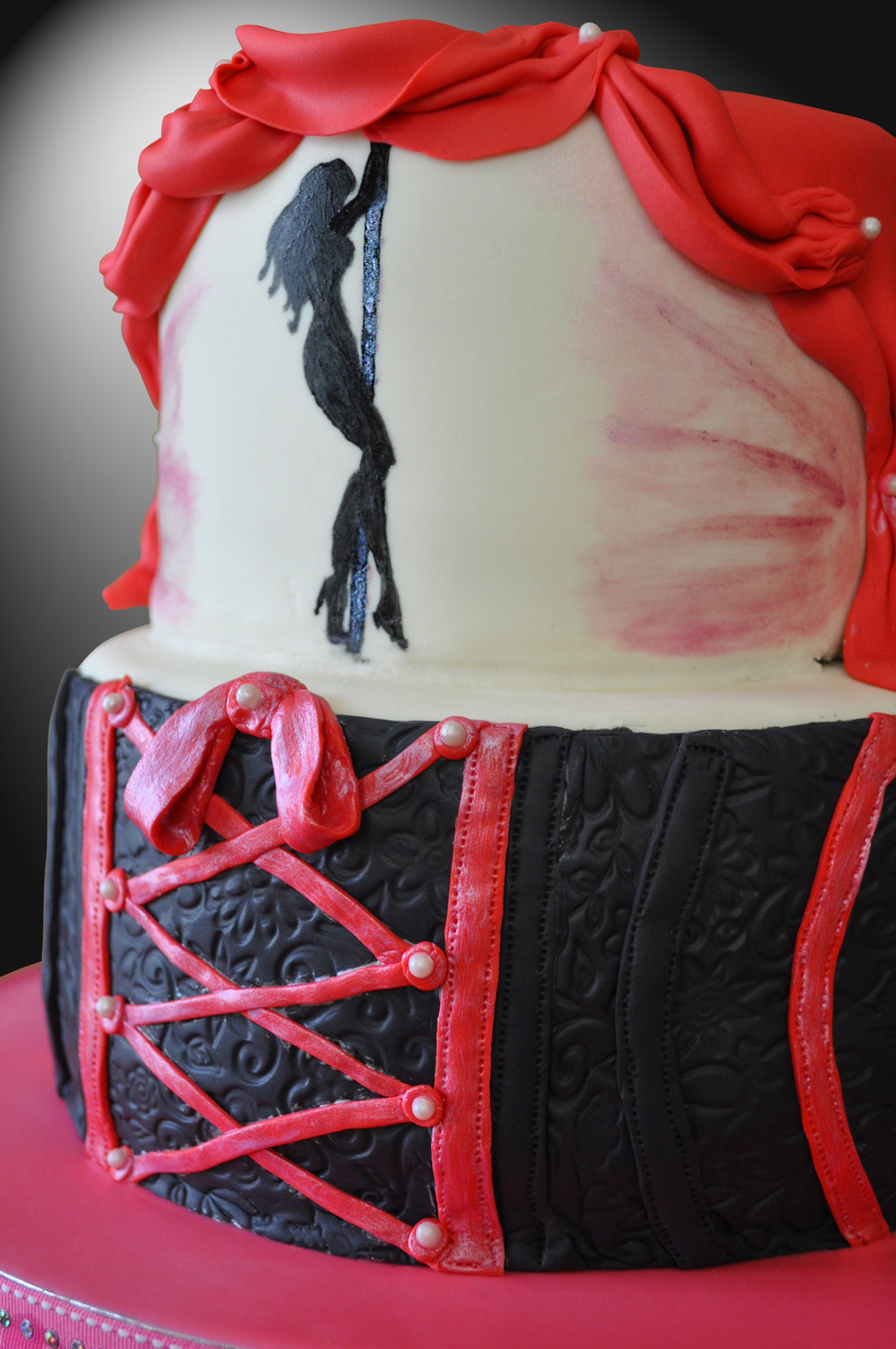 Pole-Dancing Cake For Bridal Shower! - CakeCentral.com