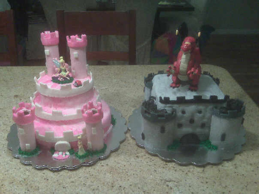 Castles (Tinkerbell/dragon) - CakeCentral.com