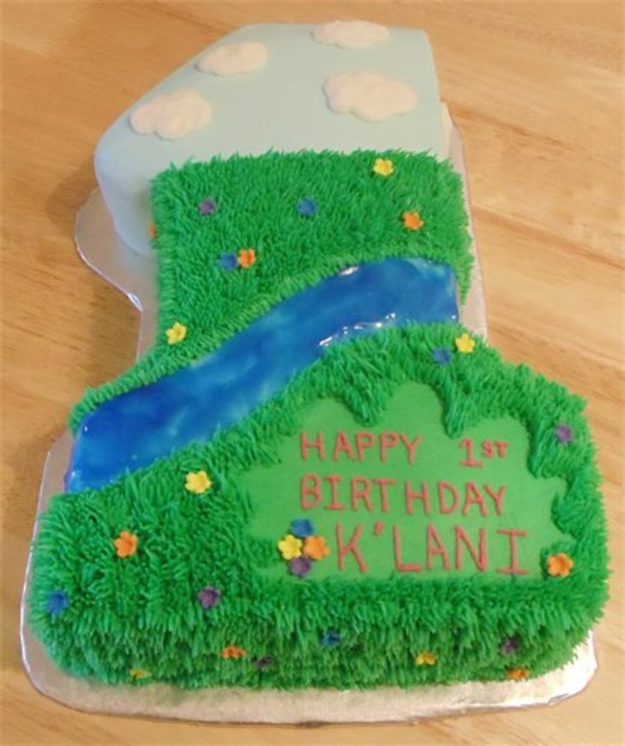 Dora Themed Number 1 - CakeCentral.com