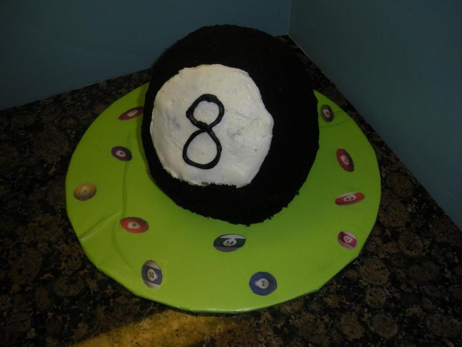 8 Ball Cake - CakeCentral.com