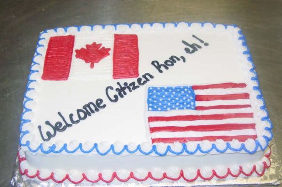 Citizenship Cake - CakeCentral.com