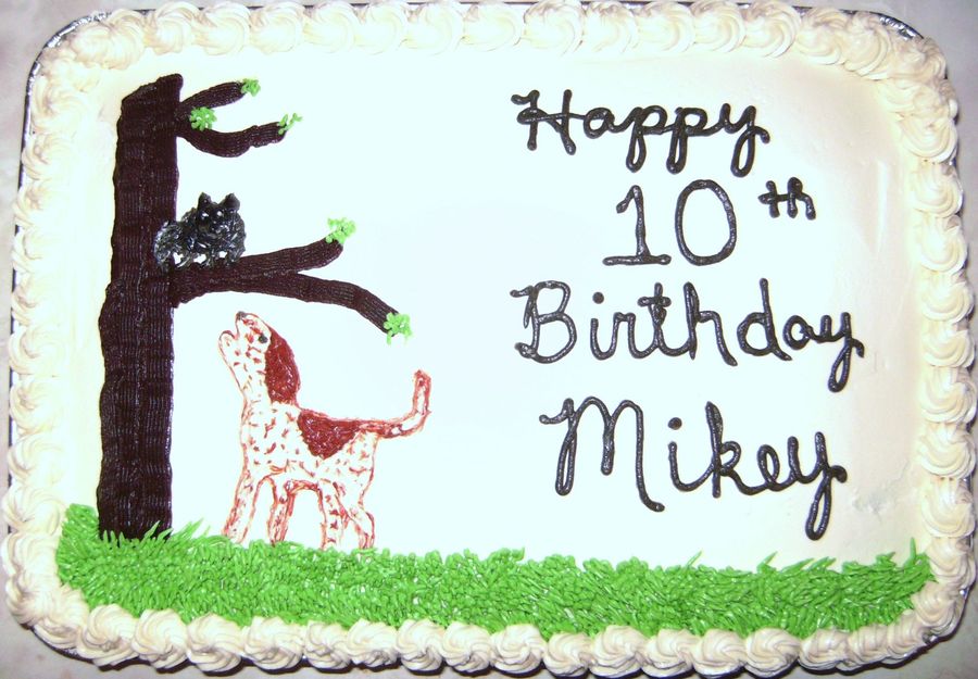 Coon Hunting Cake - CakeCentral.com