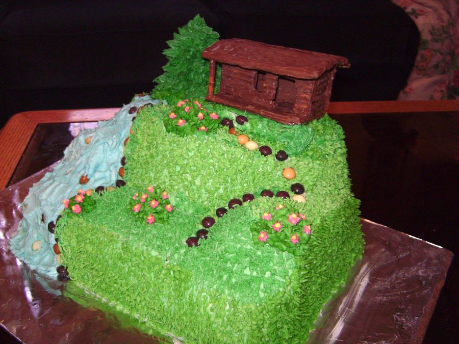 Log Cabin - CakeCentral.com