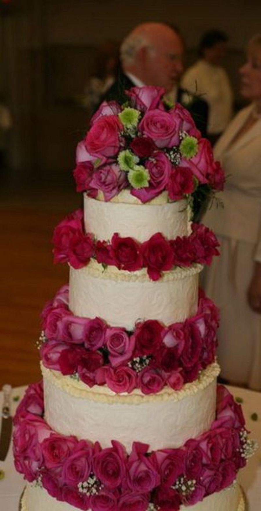 Embossed Chocolate Wedding Cake - CakeCentral.com