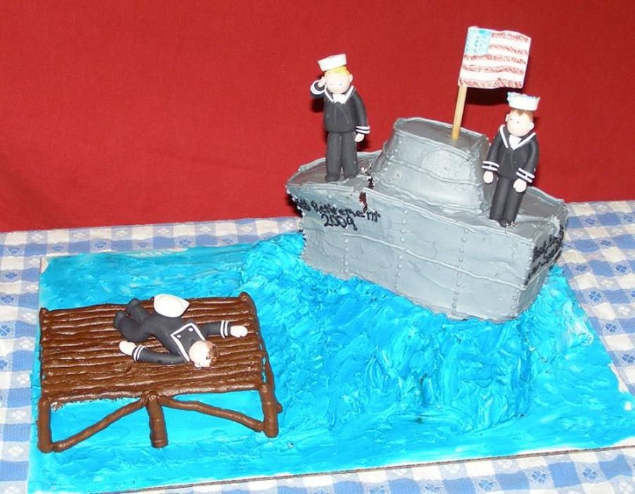 Navy Retirement Cake - CakeCentral.com