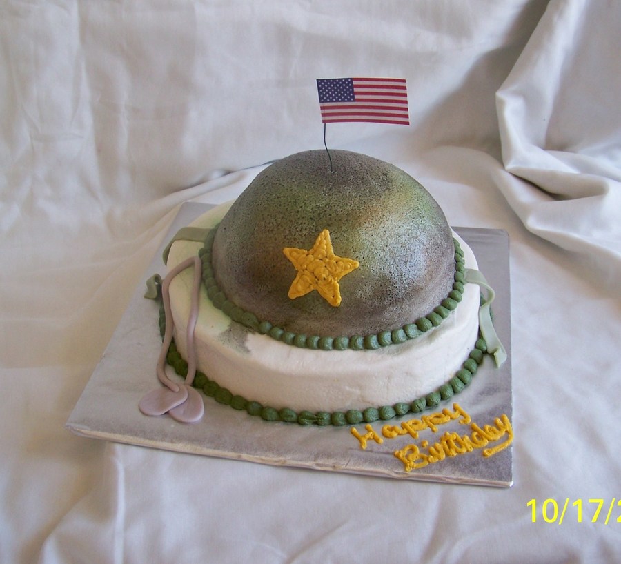 Army Helmet - CakeCentral.com
