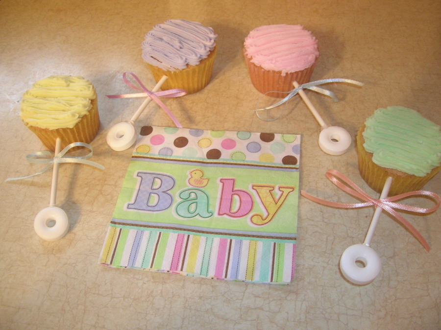 Baby Rattle Cupcakes - CakeCentral.com