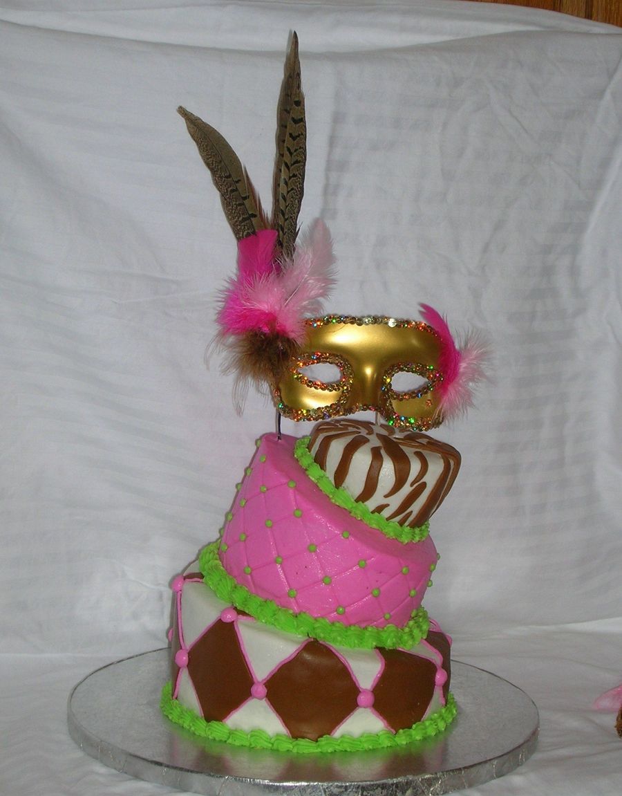 Masked Birthday Cake - CakeCentral.com
