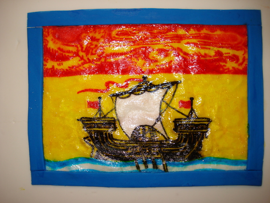Flag Made Of Rice Paper - CakeCentral.com