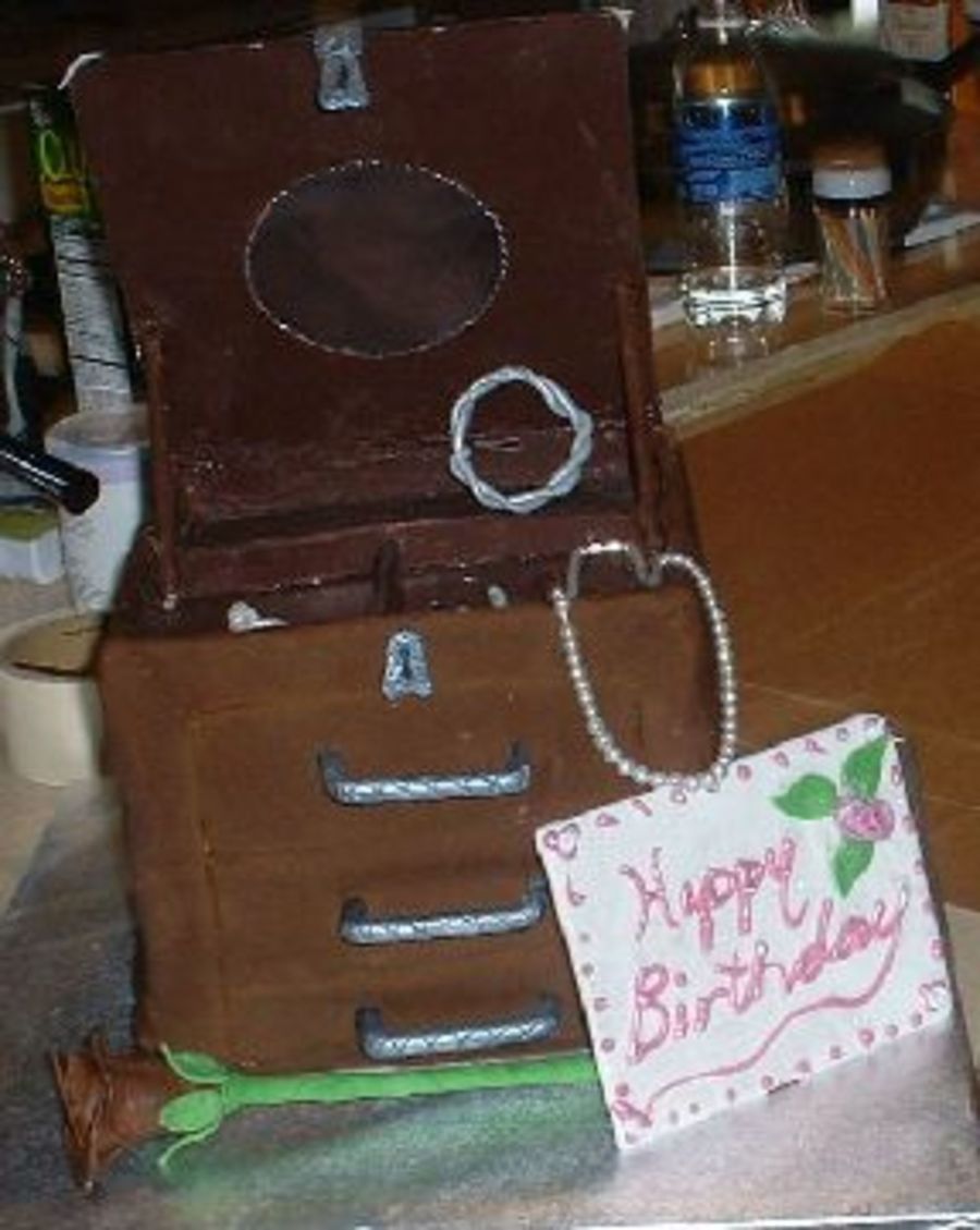 Jewelry Box Birthday Cake - CakeCentral.com