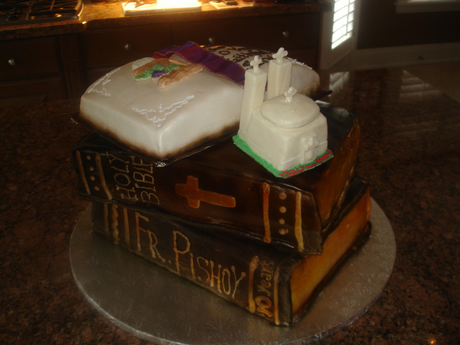 Anniversary Cake For A Priest - CakeCentral.com