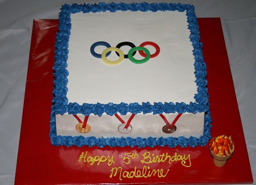 Olympic Birthday Cake - CakeCentral.com