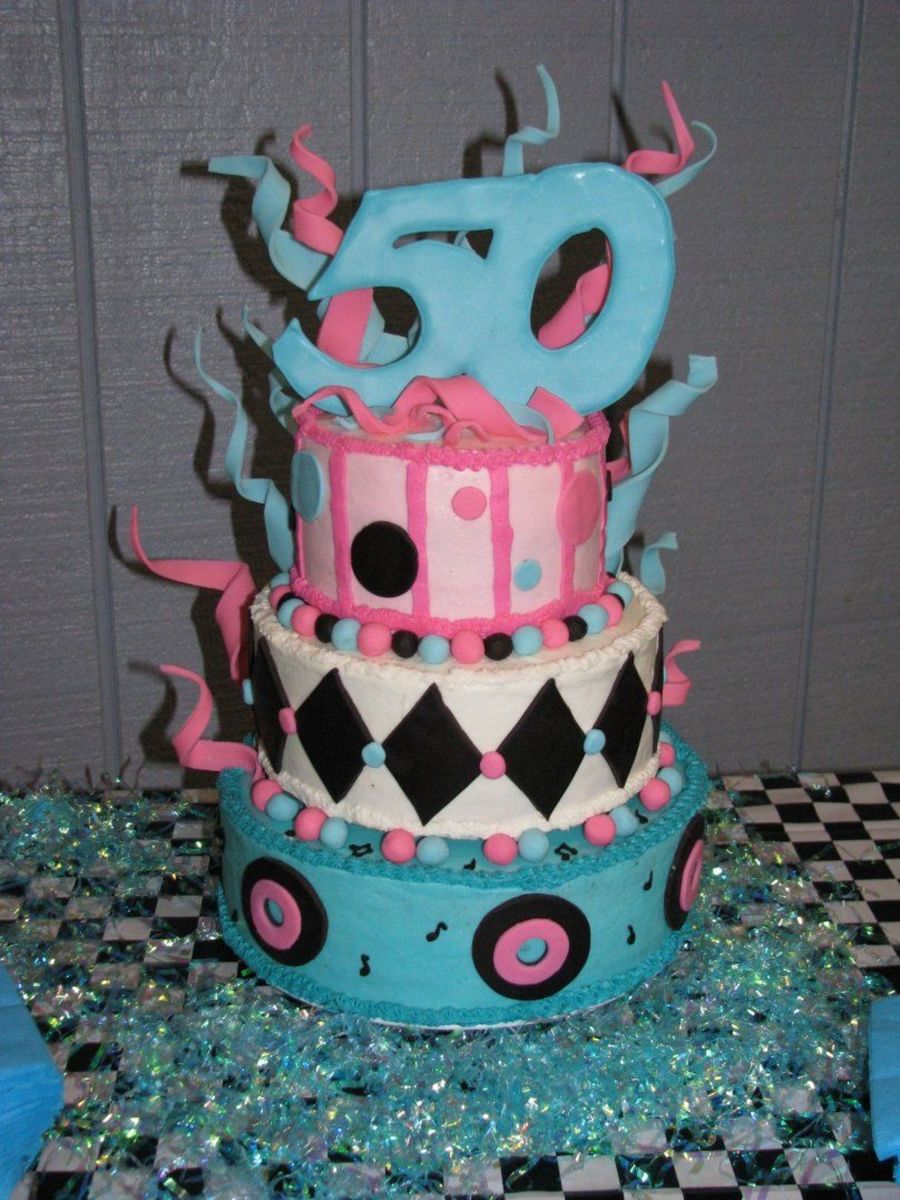 50's Sock Hop Cake - CakeCentral.com