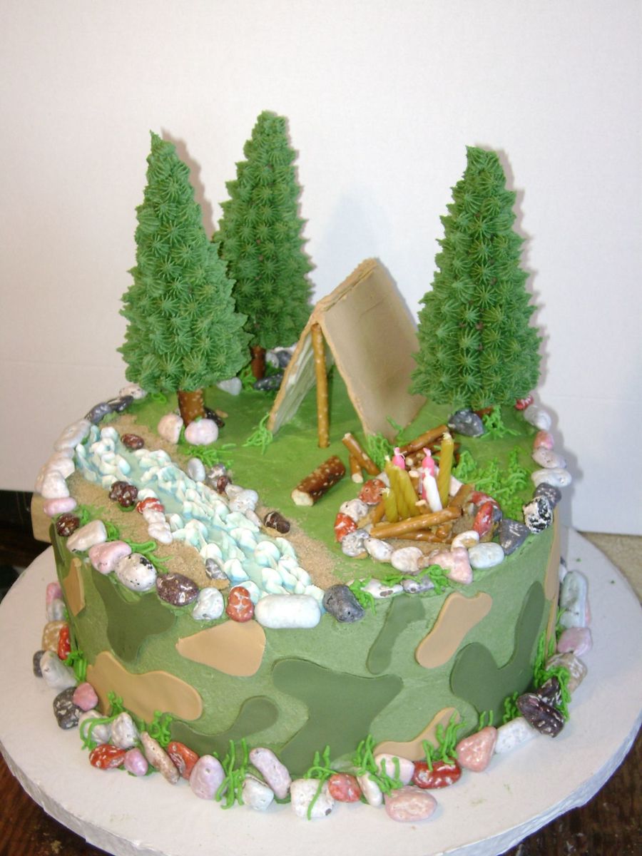 Camo/camping/hunting Themed - CakeCentral.com
