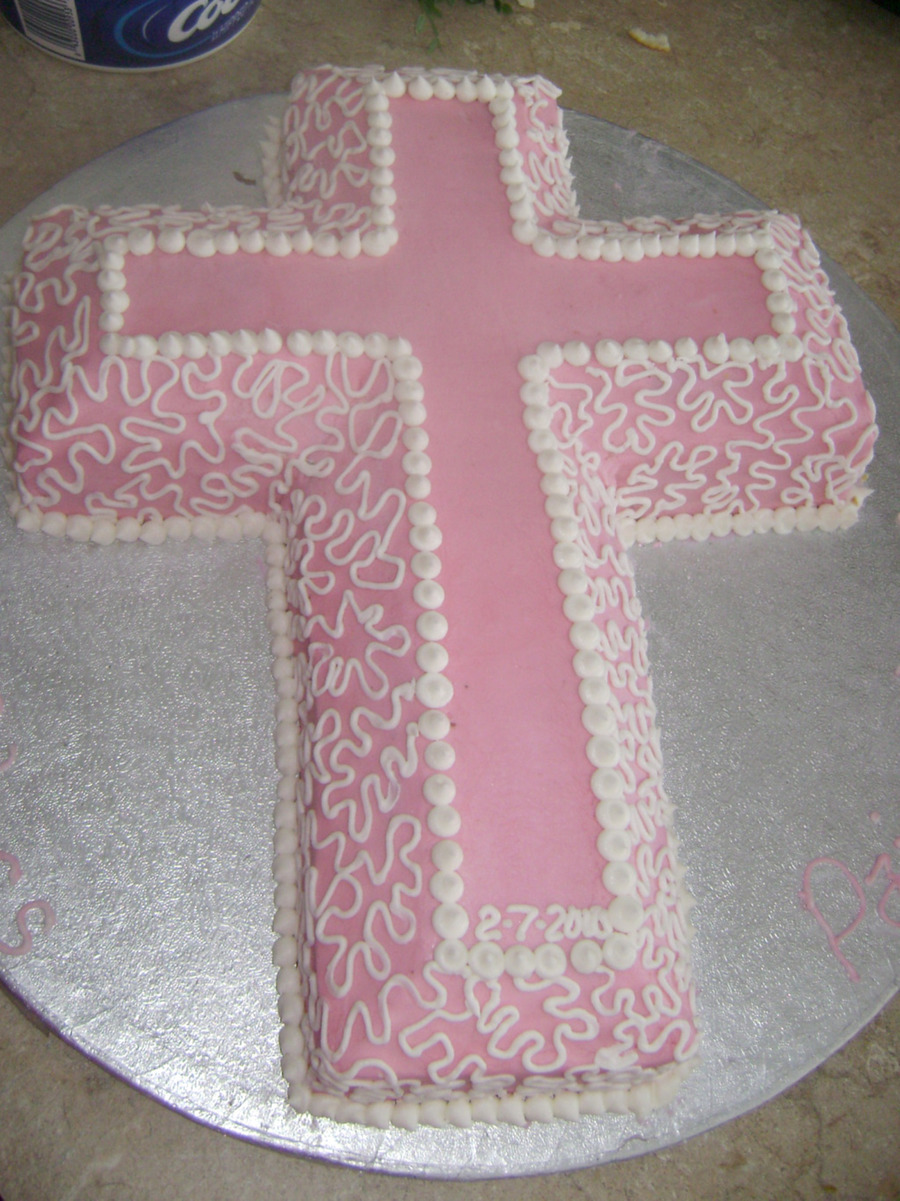 Pink Cross - CakeCentral.com