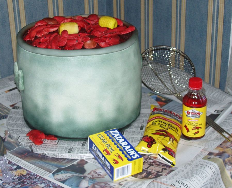 3-D Crawfish Boil Pot - CakeCentral.com