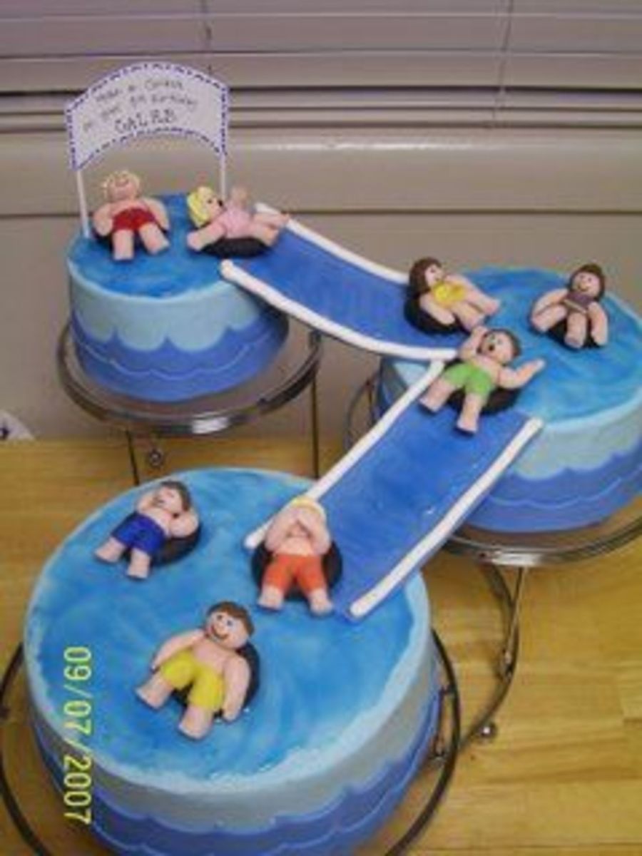 Water Slide Birthday Cake - CakeCentral.com