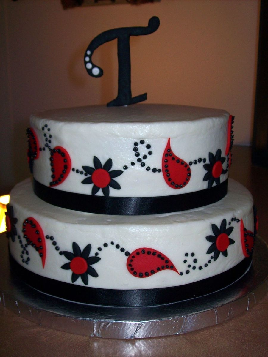 Paisley Flowers - CakeCentral.com