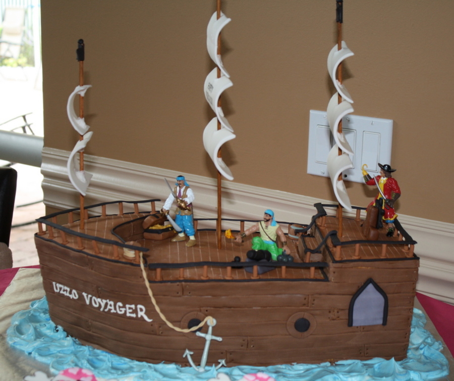 Pirate Ship Birthday Cake - CakeCentral.com