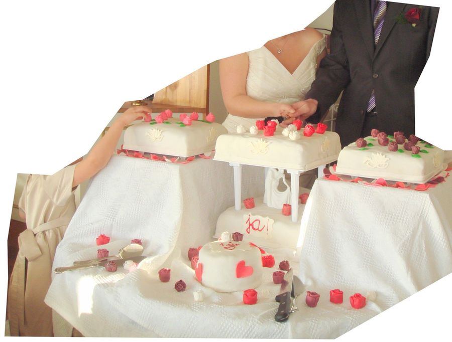 Ane's Strawberry And Toblerone Wedding Cake - CakeCentral.com