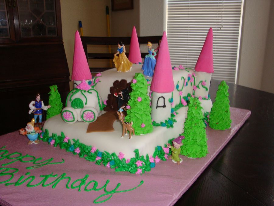 Disney Princess Castle Cake - CakeCentral.com