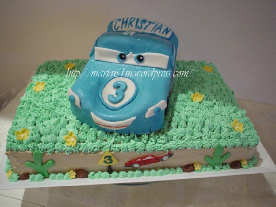 Cars - Dinoco Mcqueen (Saetta) - CakeCentral.com