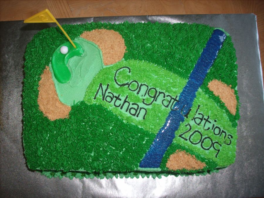 Golf Graduation Cake - CakeCentral.com