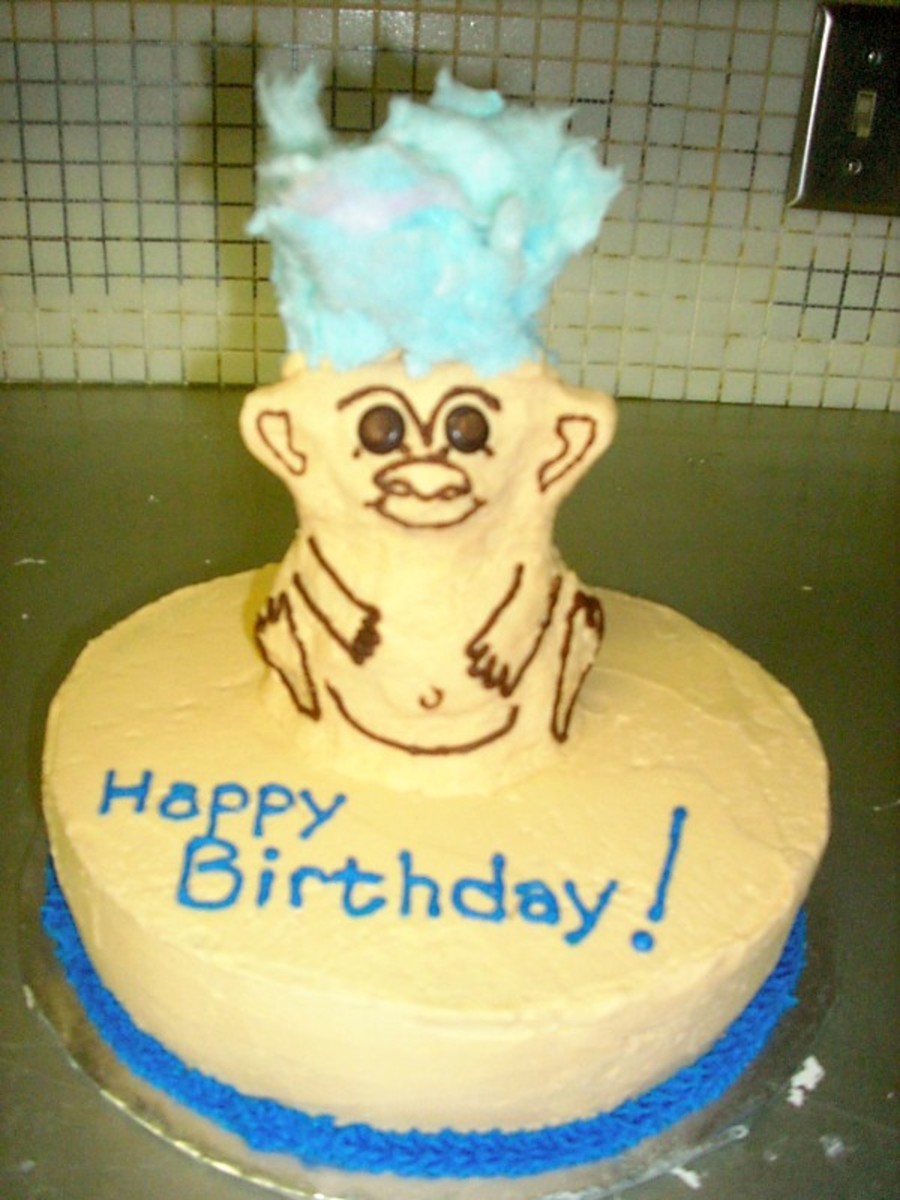 Troll Doll Cake - CakeCentral.com