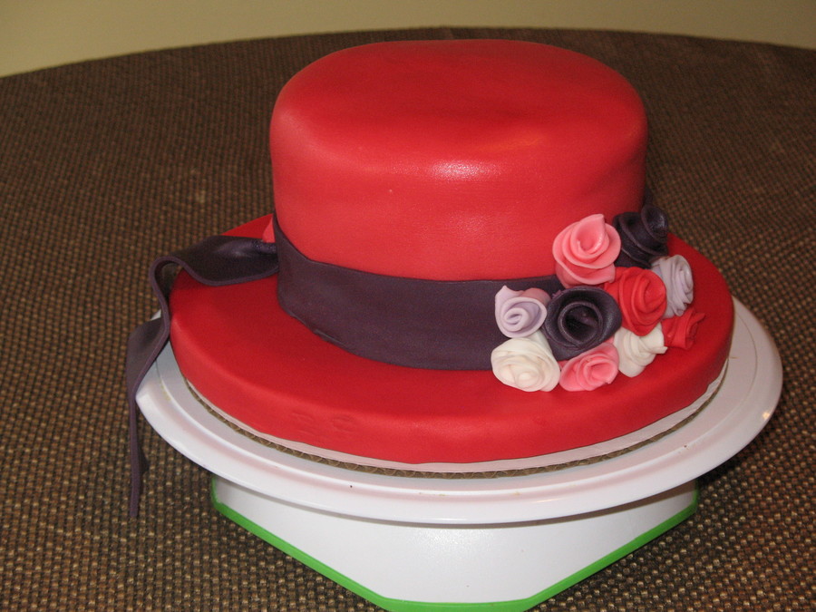 50Th Red Hat Birthday Cake - CakeCentral.com