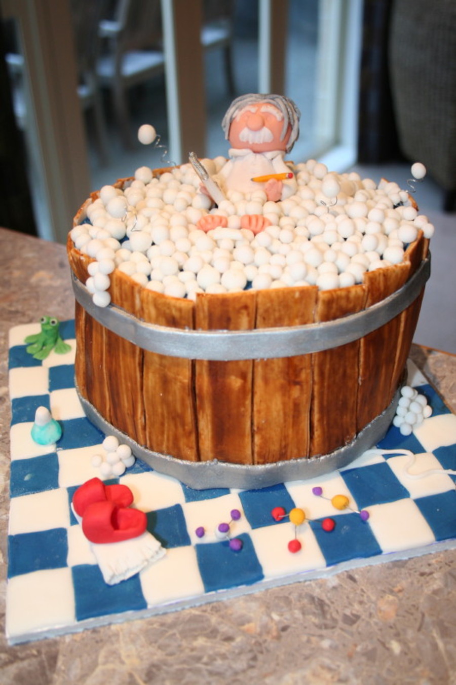 Einstein Taking A Bath!!! - CakeCentral.com