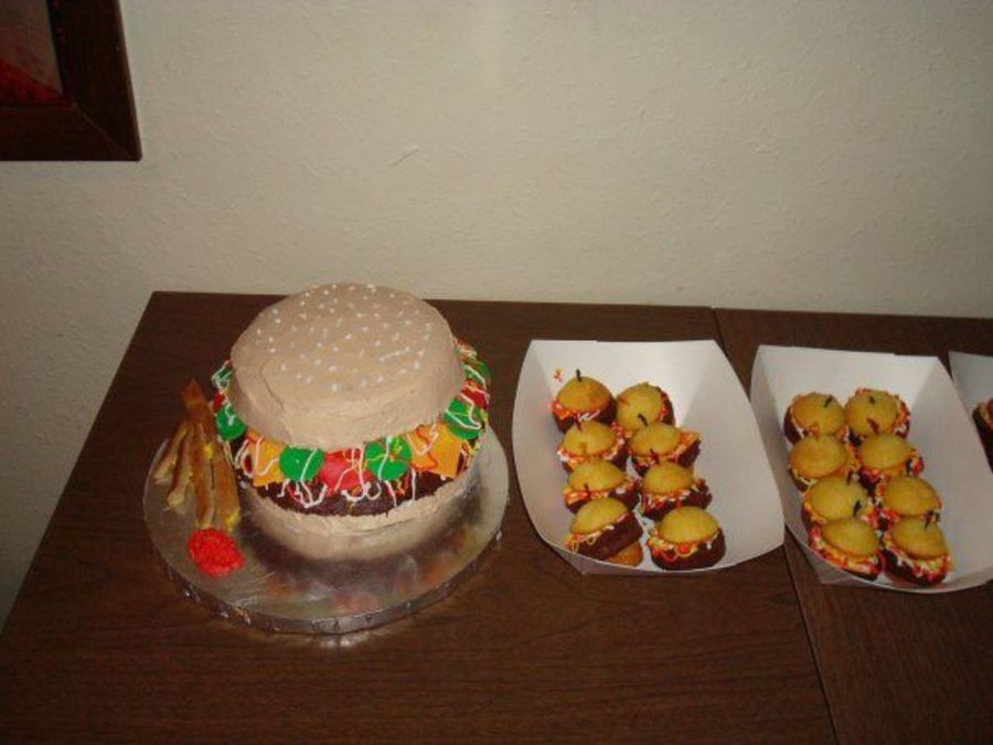 Hamburger Cake - CakeCentral.com