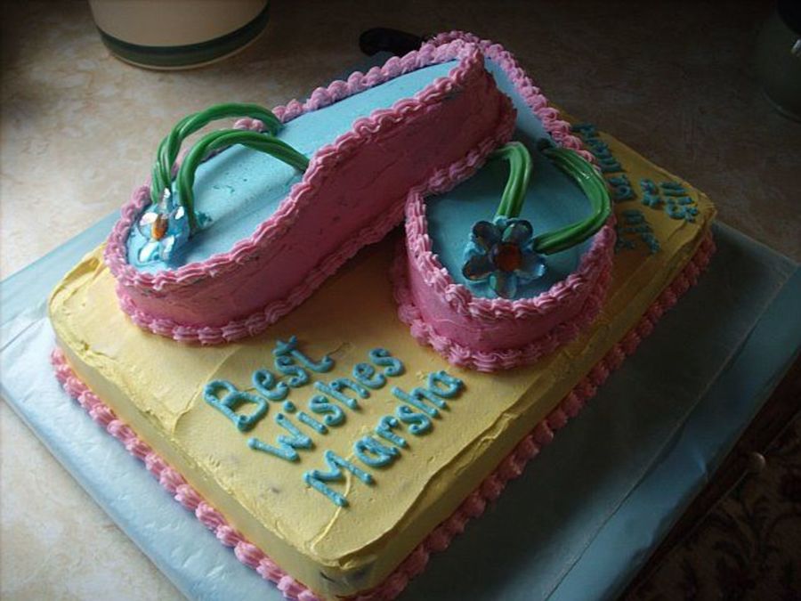 Flip Flop Cake - CakeCentral.com