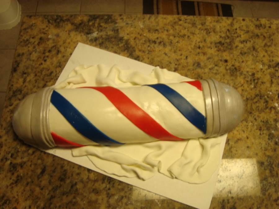 Barber Pole Cake - CakeCentral.com