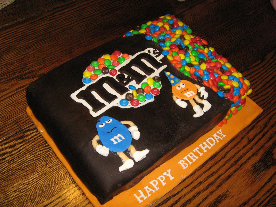 M&m Cake - CakeCentral.com