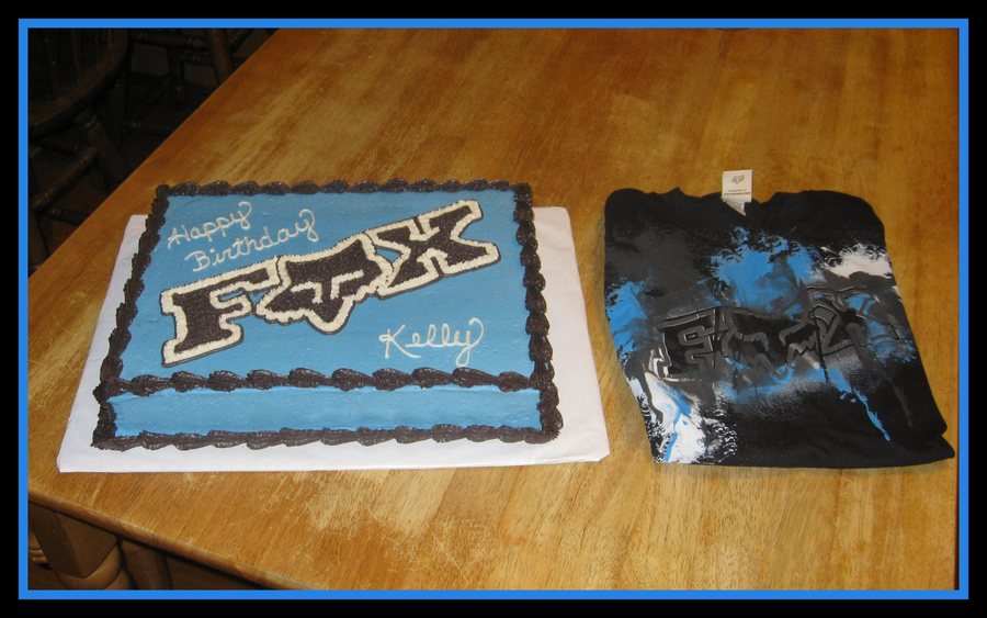 Fox Racing Cake - CakeCentral.com
