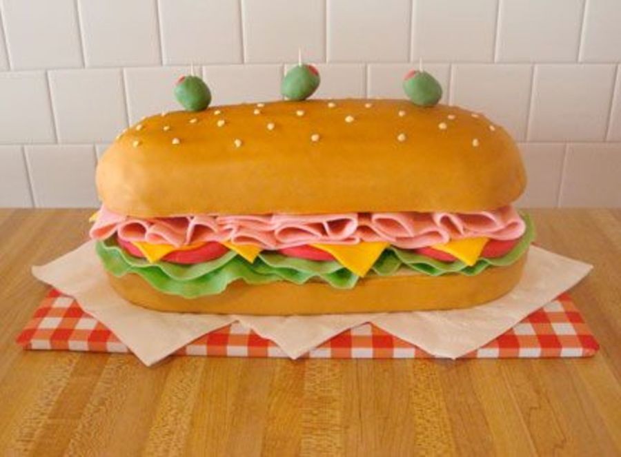 Ham Sandwich Cake - CakeCentral.com