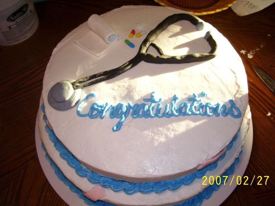 Cake For Nurse Graduation - CakeCentral.com