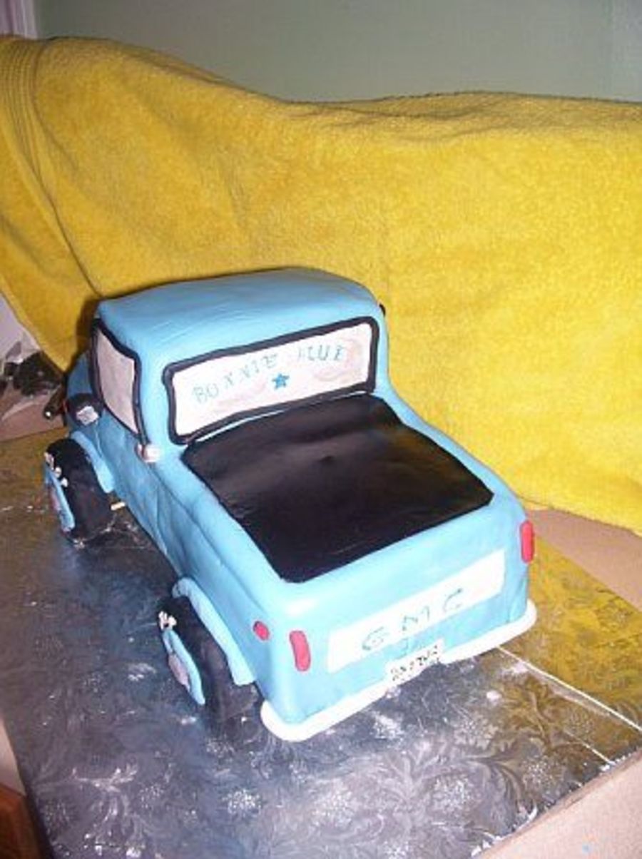 Back View Of Gmc Truck - CakeCentral.com